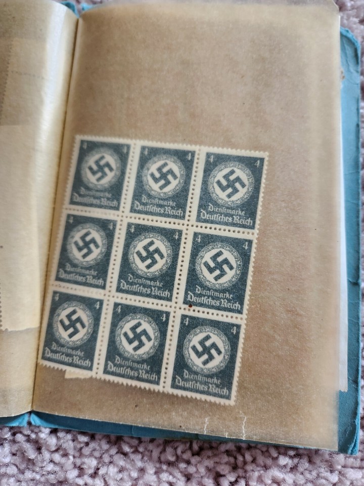 NAZI DENMARK SWASTIKA 3RD REICH BLUT UND BODEN MINT SHEET STAMP ...