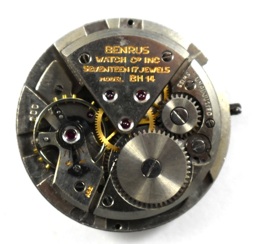 Vintage Benrus Manual Wind 17J Model BH14 Wrist Watch Movement lot.qd ...