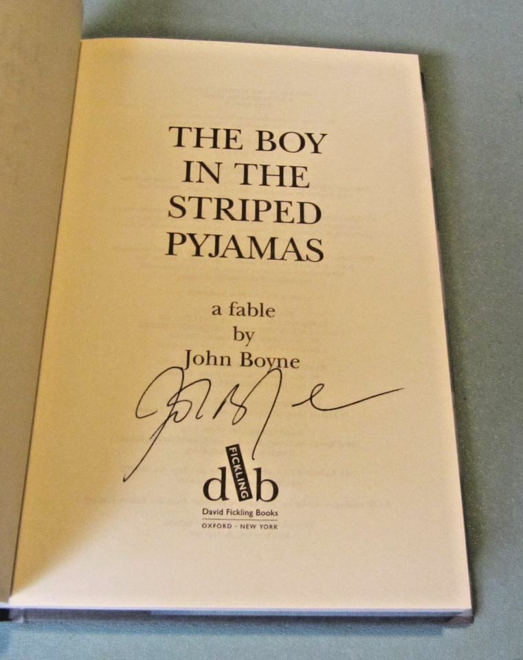 The Boy in the Striped Pyjamas John Boyne 2006 HCDJ Signed 1st UK ...
