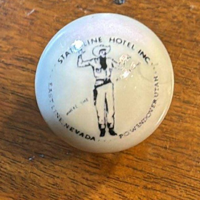 State Line Hotel East Line Nevada Glass marble 1" size | eBay