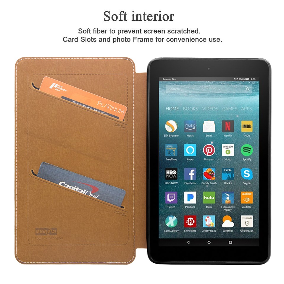 For Amazon Kindle Fire 7"2017 2019 7th 8th Gen Case Folio Magnetic ...