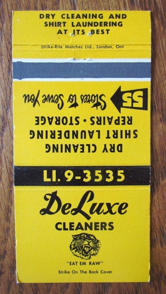 FOOTBALL: 1960s HAMILTON TIGER CATS LOGO SLOGAN (DE LUXE CLEANERS ...