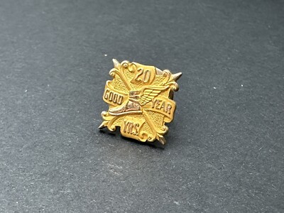 Vintage GOODYEAR TIRE Employee Service Pin 20 Years 1/10 10k GOLD ...