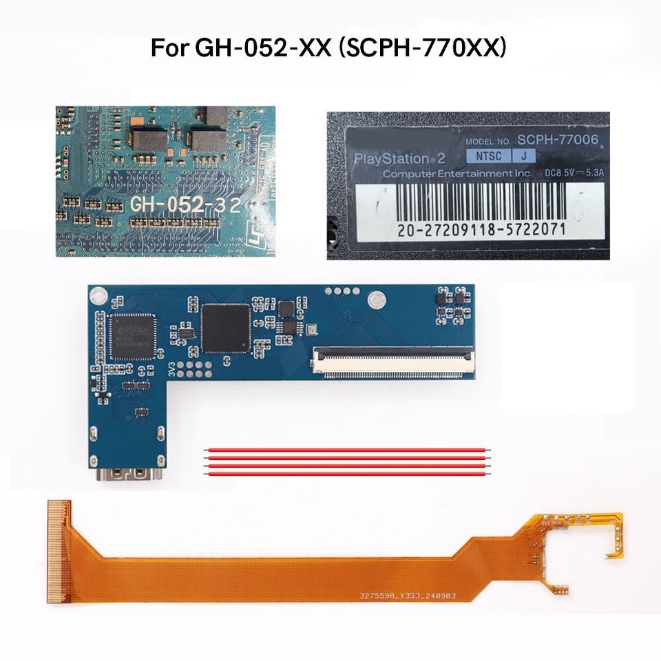 PS2 Slim Digital HDMI Kit Digital to Digital HDMI Mod Kit For PS2 Slim ...