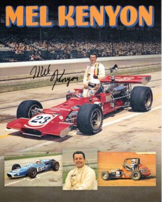 Mel Kenyon autographed Indy 500 USAC Midget 8x10 Hero Card | eBay