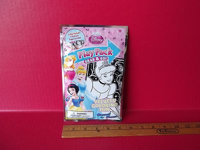 Disney Princess Play Pack Grab and Go! Velvety Coloring Fun Dressed To ...