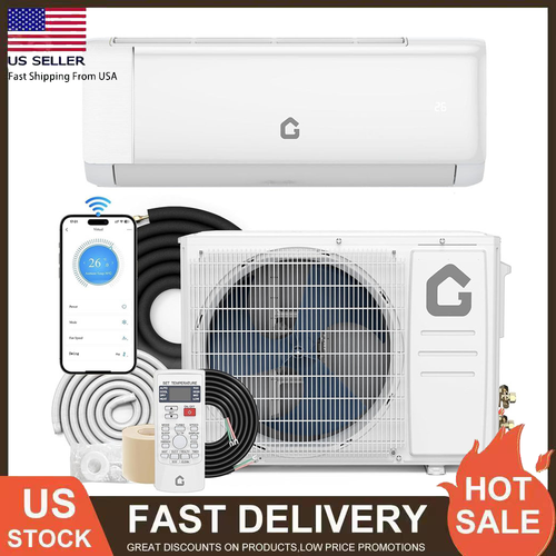 12000 BTU 22 SEER Mini Split Air Conditioner Heat Pump 12K BTU Inverter ...
