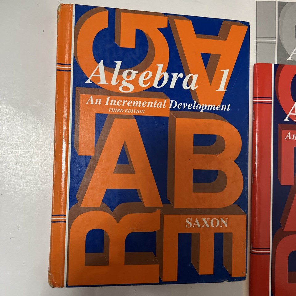 Saxon Algebra 1 (3rd Edition) SET Textbook, Answer Key & Test Forms ...