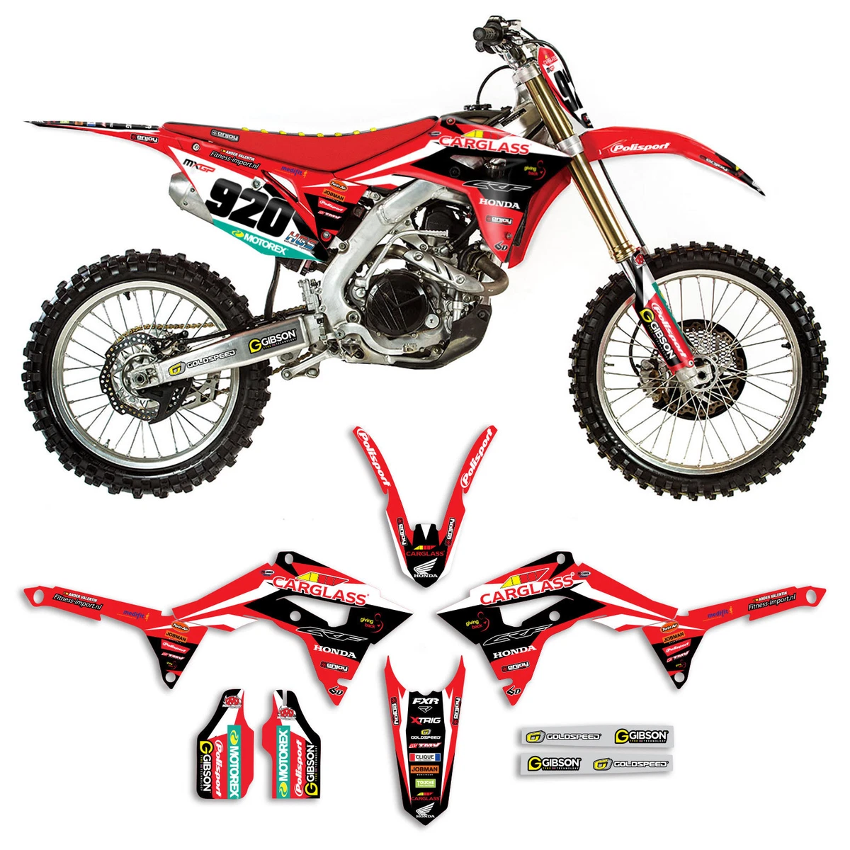 D'COR Monster Energy Slash Graphics Kit Honda CRF150R CRF, 42% OFF