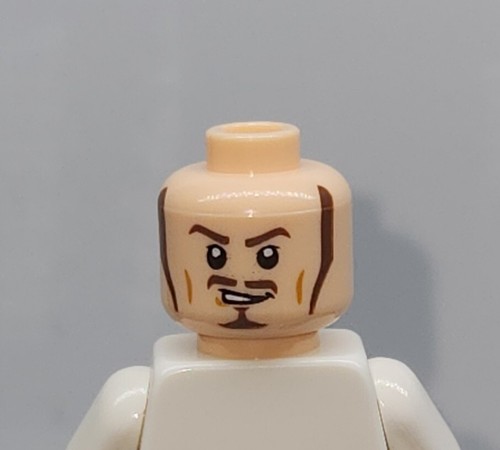 LEGO Head Minifigure Long Brown Sideburns, Moustache and Goatee Will ...