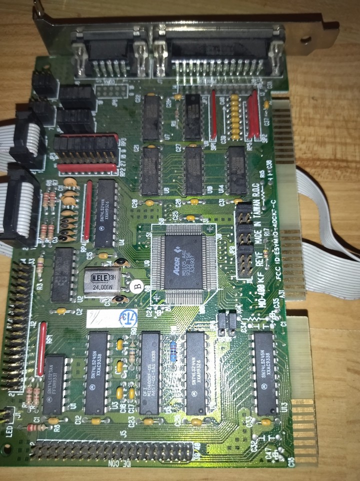 MIO-400 KF REV F, E5YMIO-400KF-C, 16 BIT ISA I/O EXPANSION BOARD CARD ...