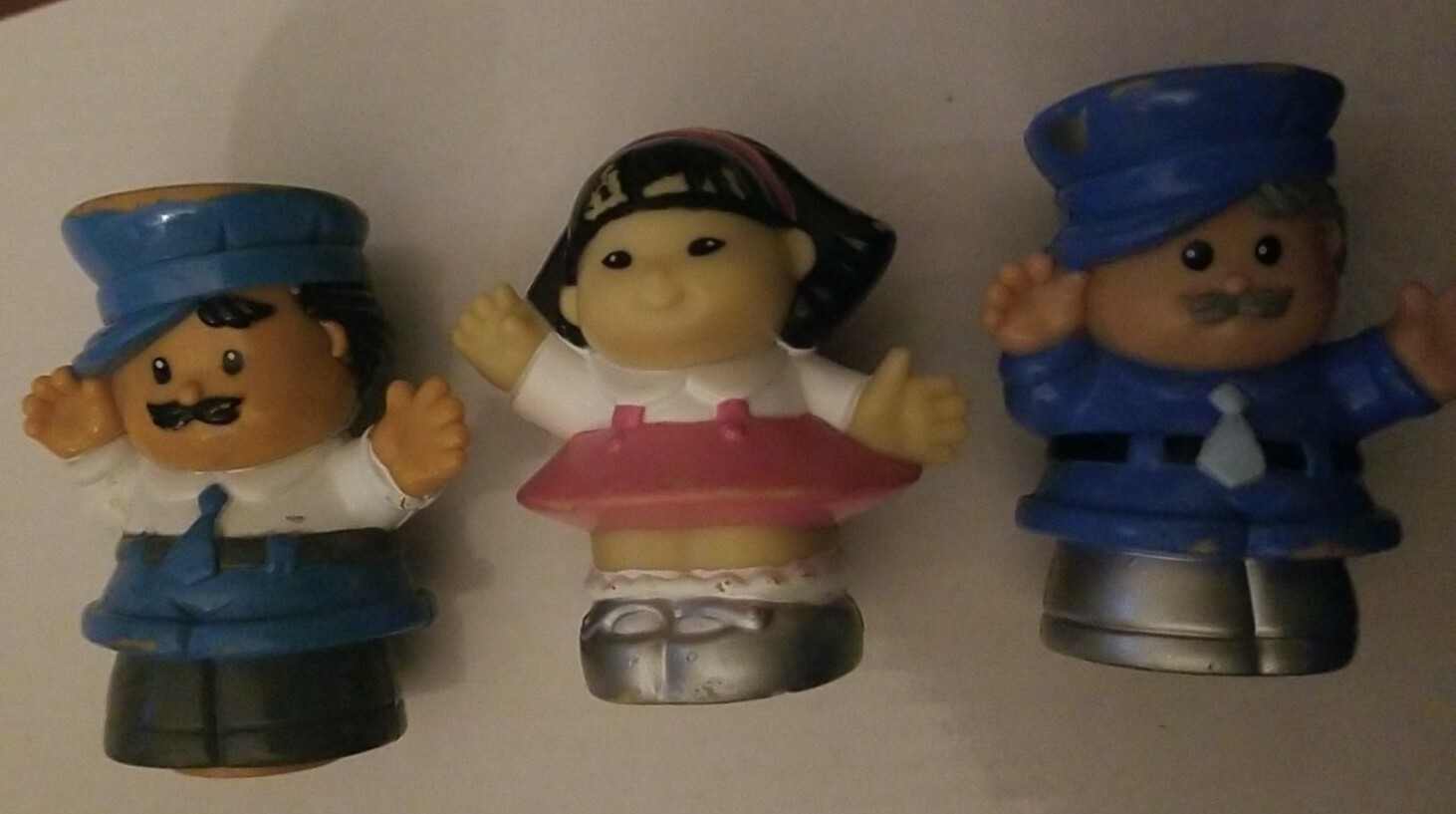 Mattel. 3 Little People: Bus Driver, Crossing Guard, Sonya Lee | eBay