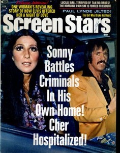 Sonny And Cher Raquel Welch Valerie Harper Bea Arthur Screen Stars Feb ...