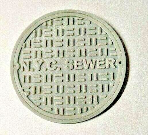 Miniature NYC Sewer Manhole Cover Diorama PROP Figures 1:6 scale TMNT ...