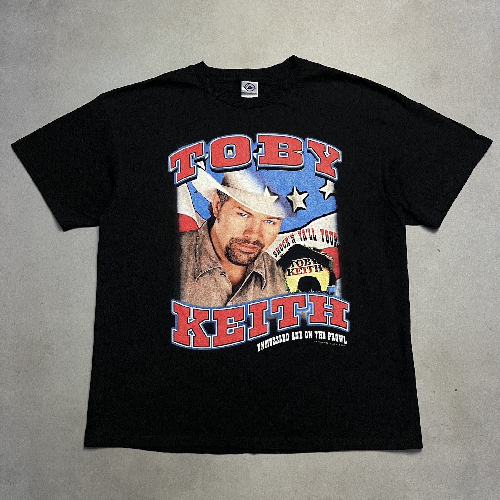 Vintage Toby Keith Shock’n Ya’ll Tour Country 2 Sided… - Gem