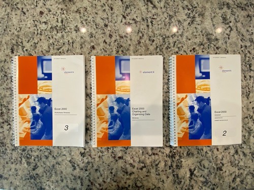 Microsoft Office Excel 2000 Level 1, 2 & Advanced spiral-bound, Student Manuals | eBay