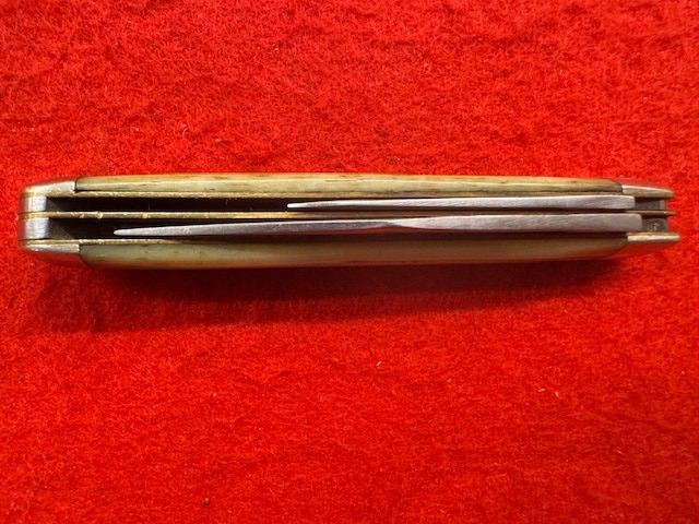 1955 – 1957 QUEEN STEEL DOG LEG JACK, AMBER WINTERBOTTOM BONE SCALES ...