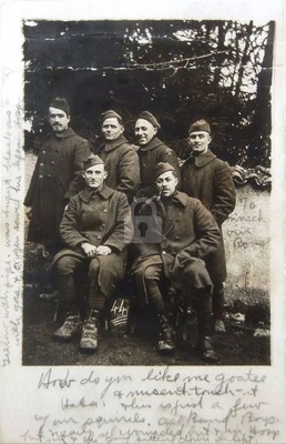 WW1 France US Army Soldiers Keystone 28th Infantry Id 4 RPPC Photo ...