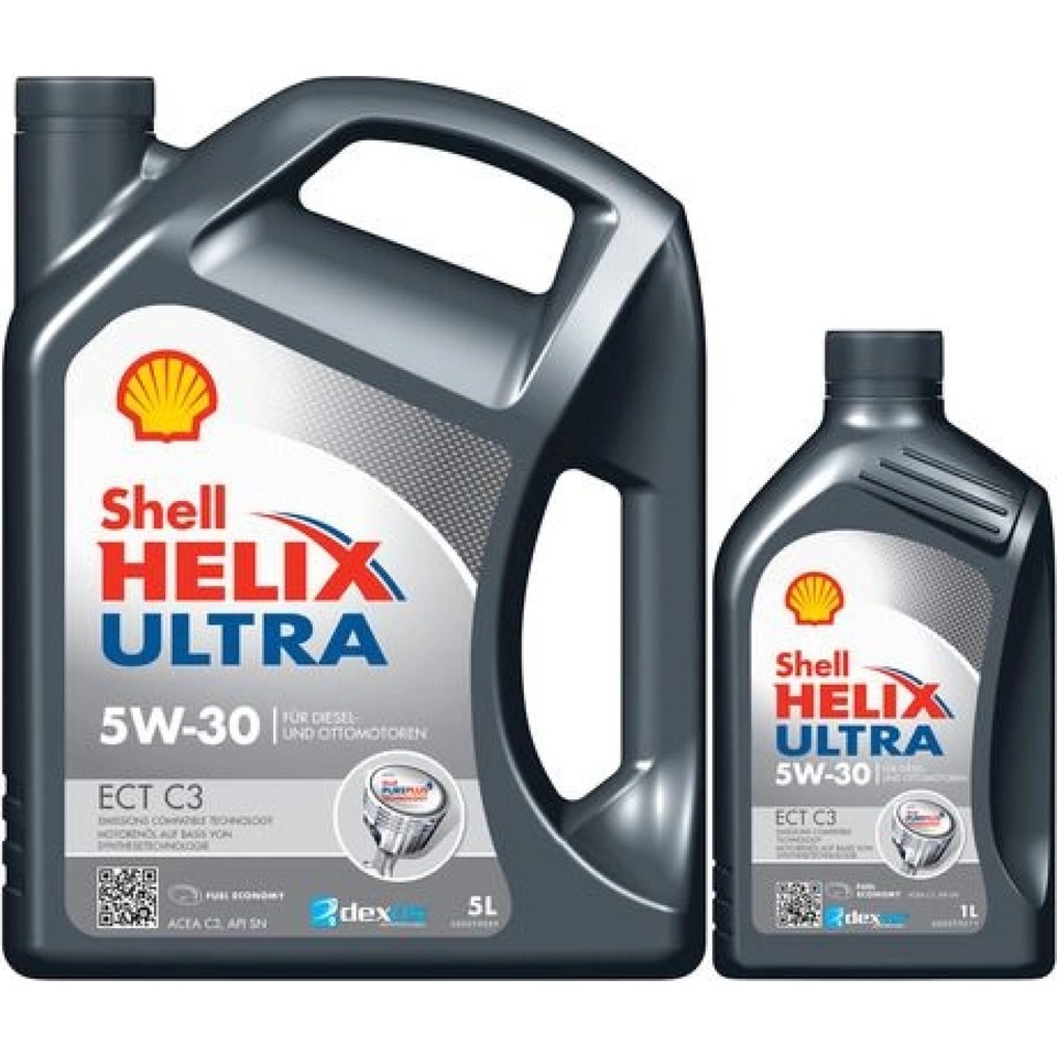 SHELL Helix Ultra ECT C3 5W-30 5+1 Liter Aktion MB 229.31 229.51 BMW ...