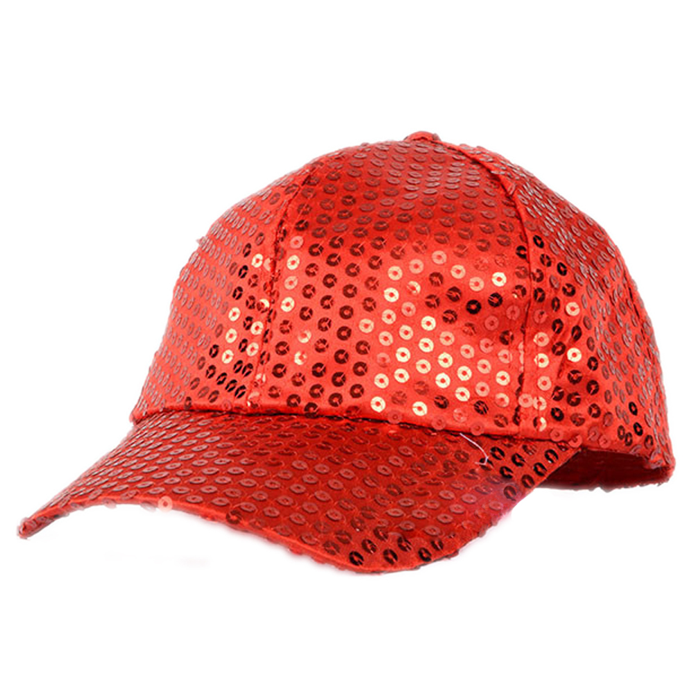 Unisex Shining Sequin Baseball Hat Sequined Glitter Dance Party Cap ...