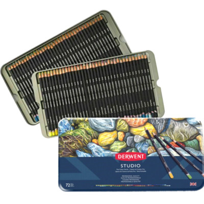 NEW 72 Derwent Studio Coloured Pencils Full Range Colour Professional ...