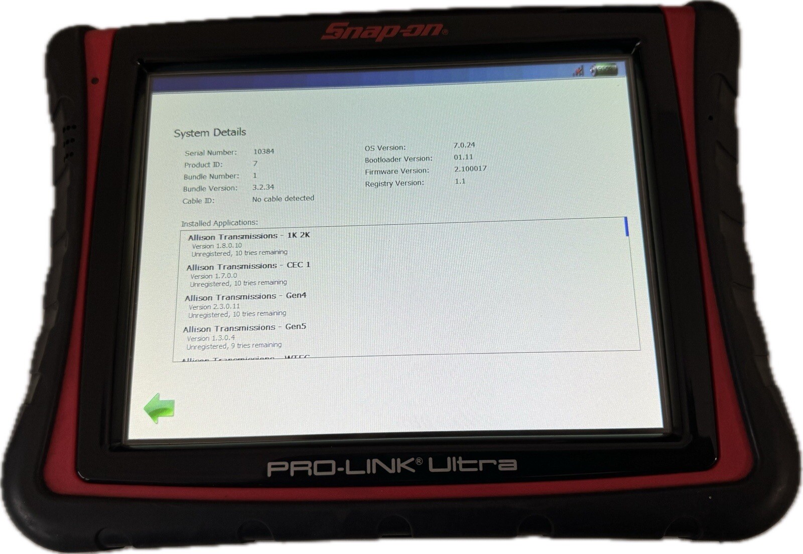 Snap-on EEHD184040 Pro-link Ultra Heavy Duty Diagnostic Scan Tool for ...