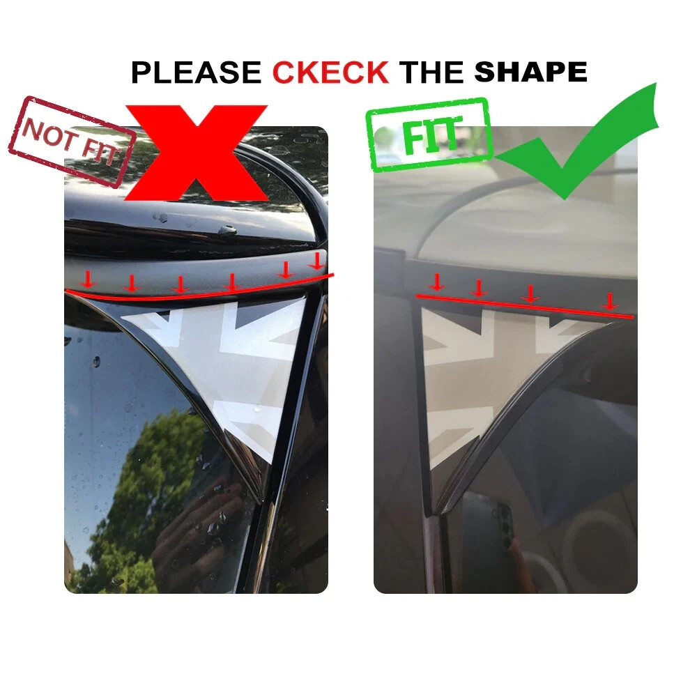 Mini F56 Tail Fin Rear Wing Decal Sticker - Grey Union Jack | eBay