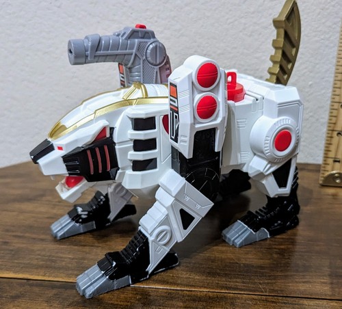 Imaginext Mighty Morphin Power Rangers White Ranger Tiger Zord 2015 ...
