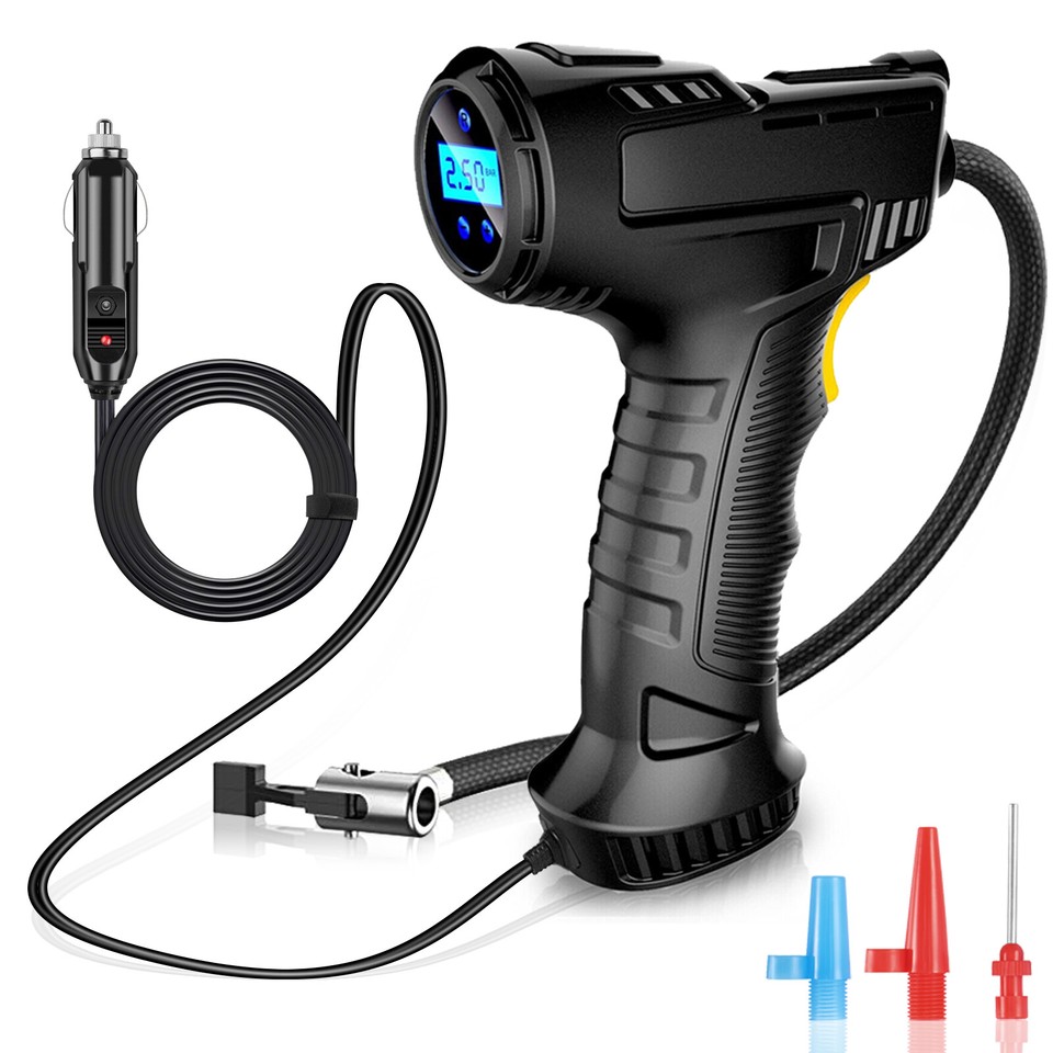 Cordless 12V Electric Car Tyre Inflator Pump Portable Tire Air ...
