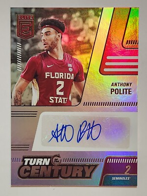 2022-23 Chronicles Draft Elite #TTC-APO Anthony Polite Turn of the ...