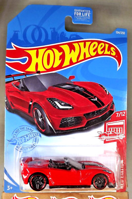 2021 Hot Wheels #134 Red Edition 7/12 '19 CORVETTE ZR1 CONVERTIBLE Red ...