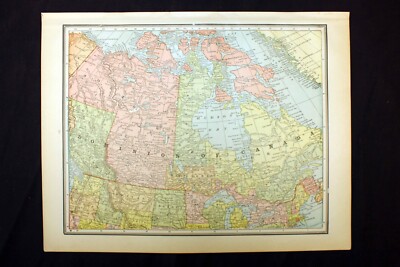 1889 Antique Map Dominion of Canada or Nova Scotia & New Brunswick | eBay