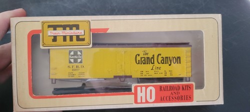 BOXED HO Scale Train Car #8703C REEFER ATSF SANTA FE MAPS THE GRAND ...