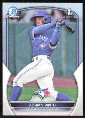 2023 2174B Bowman Chrome Prospects Refractor Adrian Pinto 118/499 ...