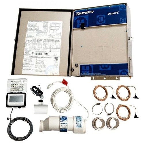 Hayward OmniPL 4 Relay Base Panel Pool & Spa Control w/ 40K Salt Cell ...