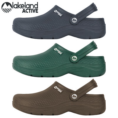 Lakeland Active Men's Dockray Waterproof Garden Clogs Insole Comfort ...