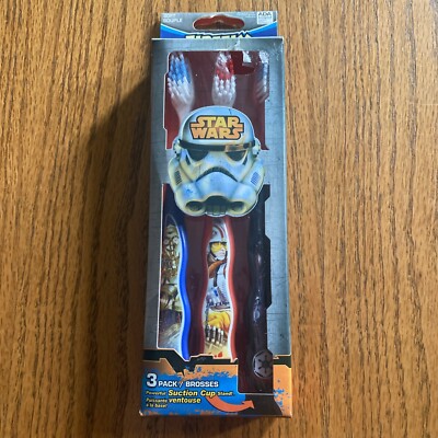 NEW Star Wars Toothbrushes Set of 3 Multi-colored | eBay