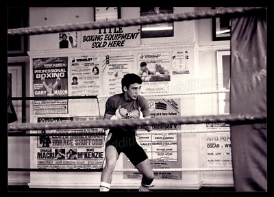 GARY THE KID JACOBS Professional Scottish Boxer Candid B&W Photo UK ...