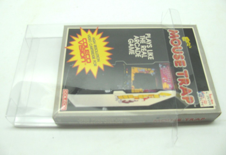 1X COLECOVISION CIB GAME BOX - CLEAR PROTECTIVE BOX PROTECTORS SLEEVE ...