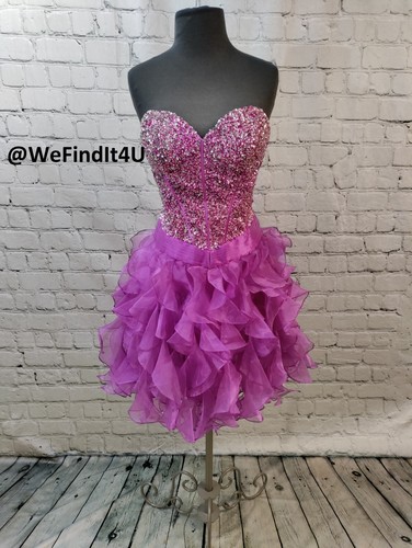 G993 CLARISE 1171014 SZ 12 BERRY PROM HOMECOMING FORMAL DRESS GOWN | eBay