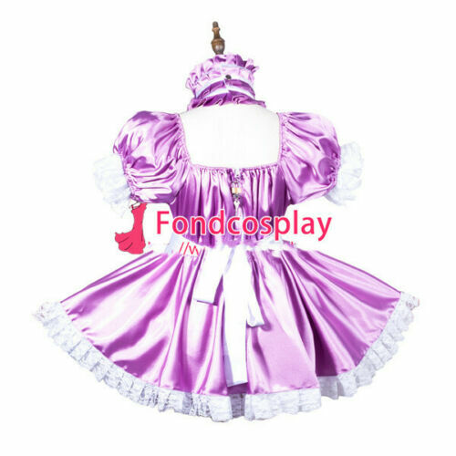 Sissy maid satin Romper/dress lockable tailor-made | eBay