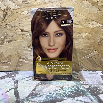 L'Oreal Paris Superior Preference Hair Color 5CB Medium Chestnut Brown ...