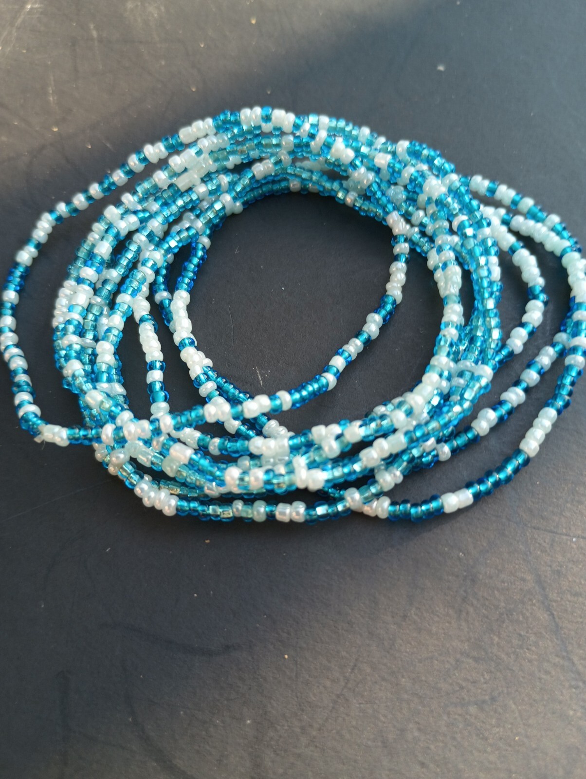 Bracelet Blue And White Seed Beads Multiples Shown Sold Separately | eBay