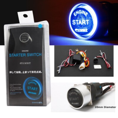 Universal For Car Engine Start Push Button Switch Ignition Starter Kit ...
