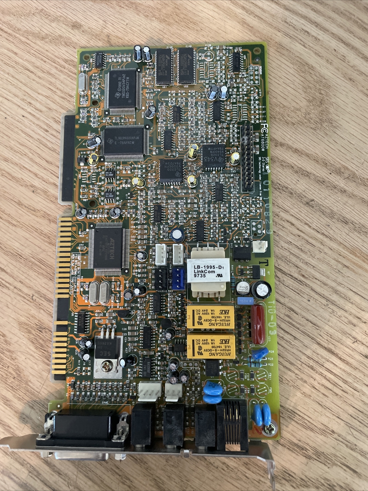 Aztech SRS3-D Stereo ISA Sound-Modem Card AT6800W 050-516925-405 - | eBay