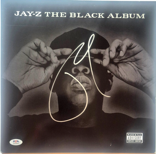 JAY-Z SIGNED AUTOGRAPH THE BLACK ALBUM VINYL BEYONCE RARE SHAWN CARTER ...