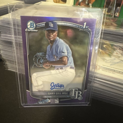 2025 Bowman - Chrome Prospect Autographs Gary Gill Hill #CPA-GG Purple ...