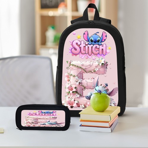 3pcs Official Stitch Backpack Set with Clear Bag, Lunch Bag & Pencil ...