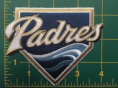 SAN DIEGO PADRES HOME PLATE MLB SLEEVE PATCH iron-on 4" size padres ...