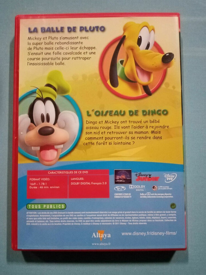 La Maison de Mickey : La Balle de Pluto L'oiseau de Dingo/ DVD simple ...